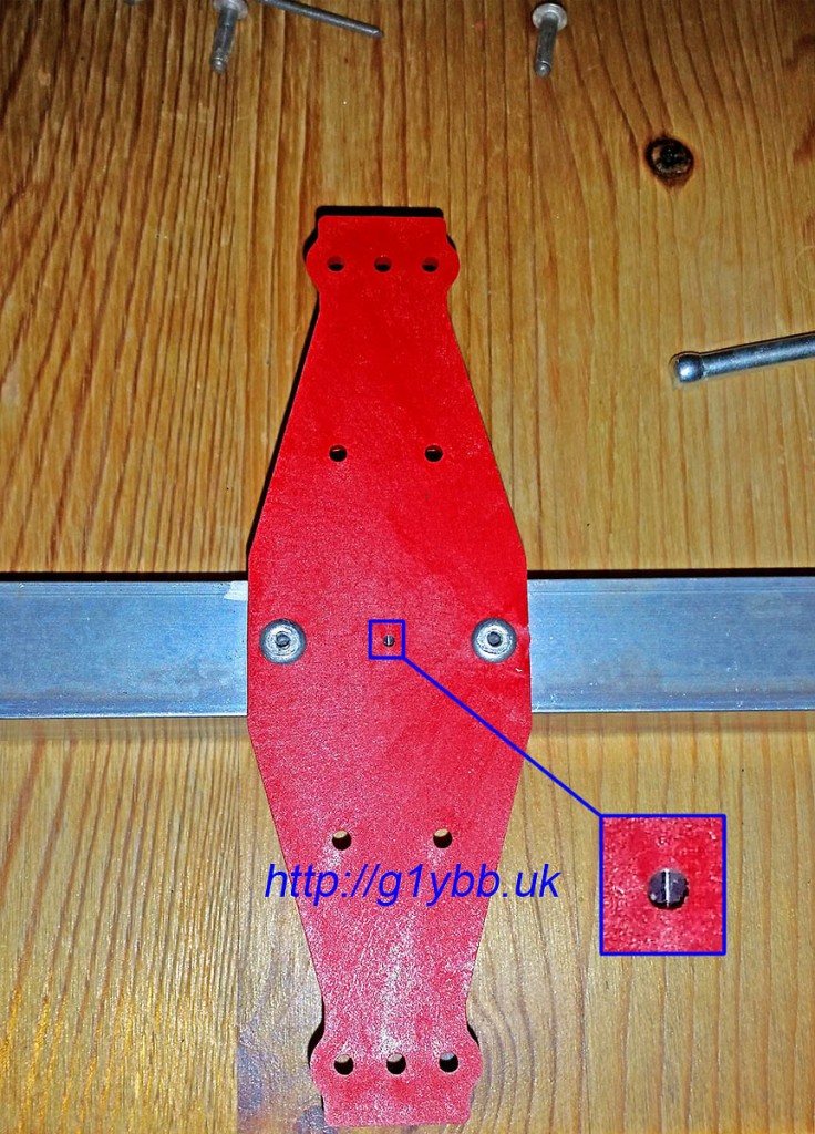 Lightweight Yagi beam element mounting plate - G1YBB.uk